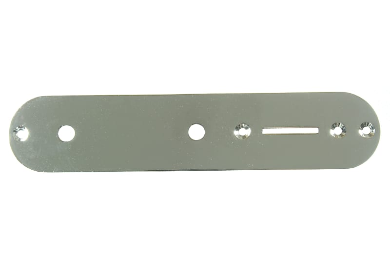 Telecaster control plates - Chrome 34mm import width / Import | Reverb