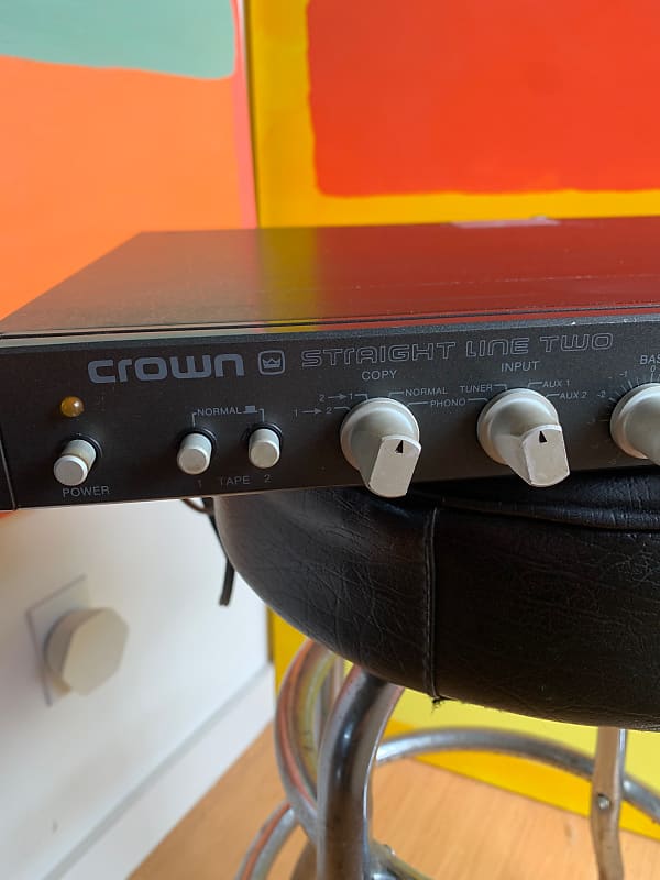 Crown Straight Line 2 Stereo Preamplifier Black | Reverb