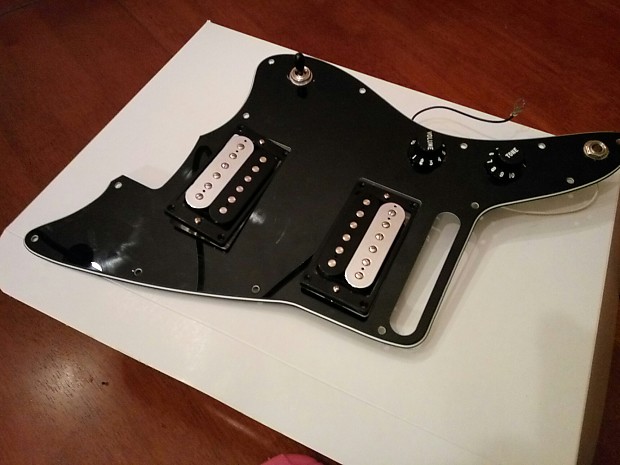 Fender Jazzmaster Humbuckers + Loaded HH pickguard Offset | Reverb