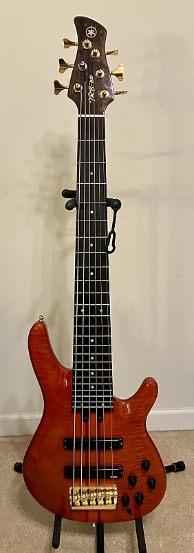 1994 Yamaha TRB 6P - Translucent Red, 6 String Bass | Reverb