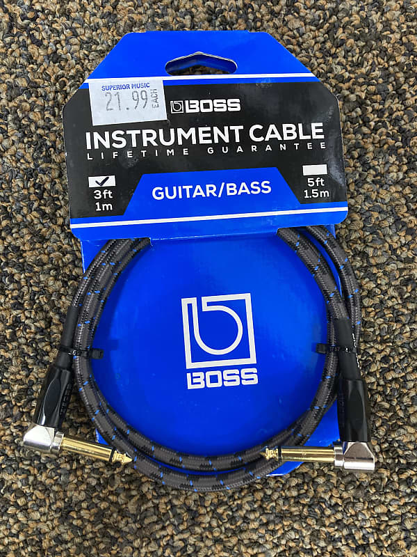 Boss 3Ft instrument cable 2023 - Gold plated | Reverb