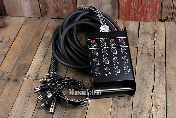 50 Foot Audio Sub Snake with 12 x 4 12 Channel XLR Heavy | Reverb UK