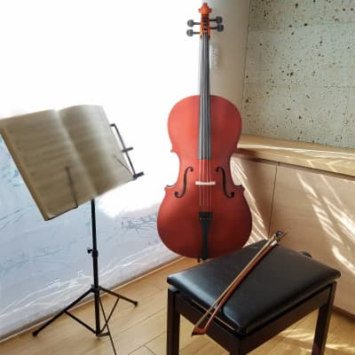 Glarry GC101 4/4 Full-Size Acoustic Cello Matte Nature | Reverb