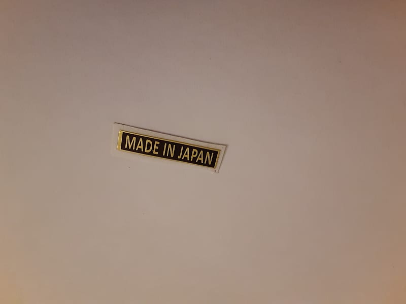 Set of two Made in Japan label stickers for vintage Japanese | Reverb