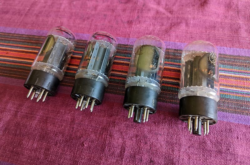 Quad of 1960s RCA Black Plate 6L6GC Power Tubes, | Reverb Canada