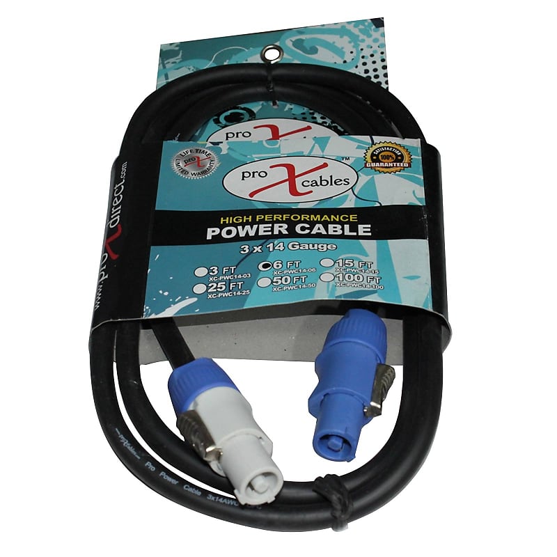 ProX XC-PWC14-06 6ft Powercon Out to Powercon 14AWG Link | Reverb