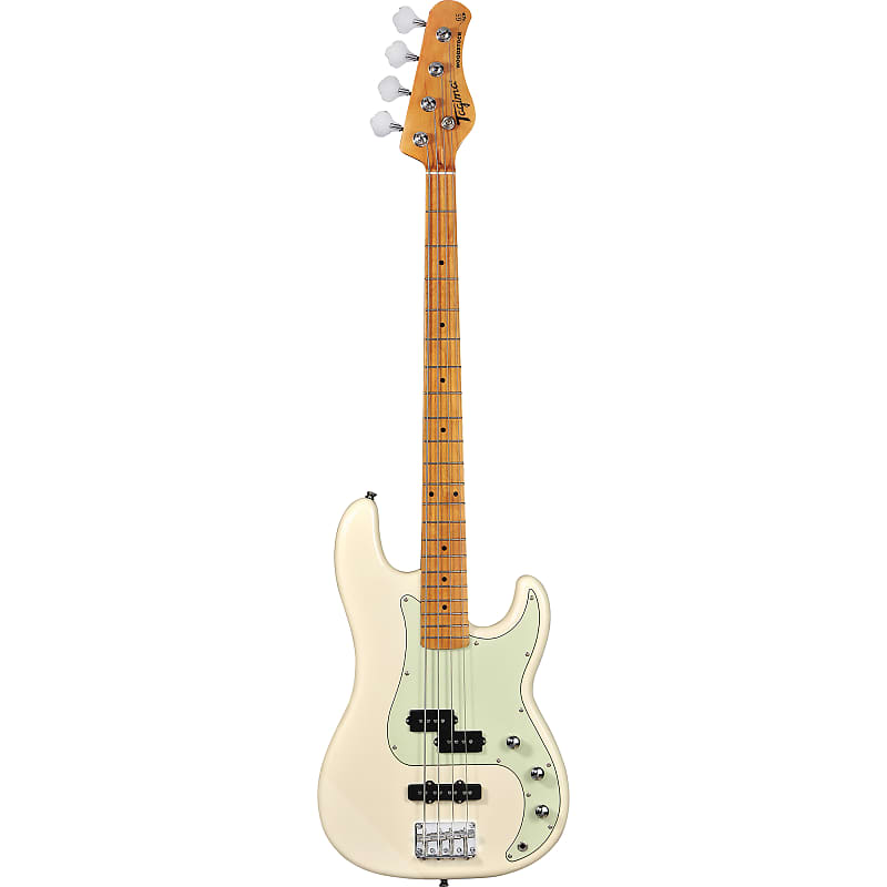 Tagima TW-65 4-String Bass, Maple Fretboard, White Vintage w/ | Reverb