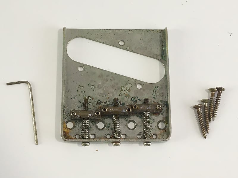 Custom Super Heavy Relic Tele Ashtray Bridge Nickel Aged | Reverb UK