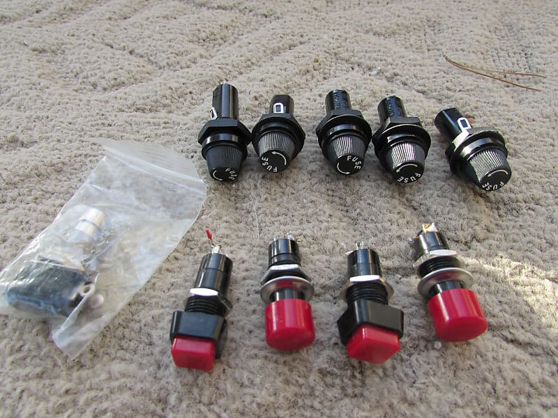 AMP FUSE HOLDER/ON/OFF PUSH BUTTONS FUSE/ON-OFF BUTTONS | Reverb