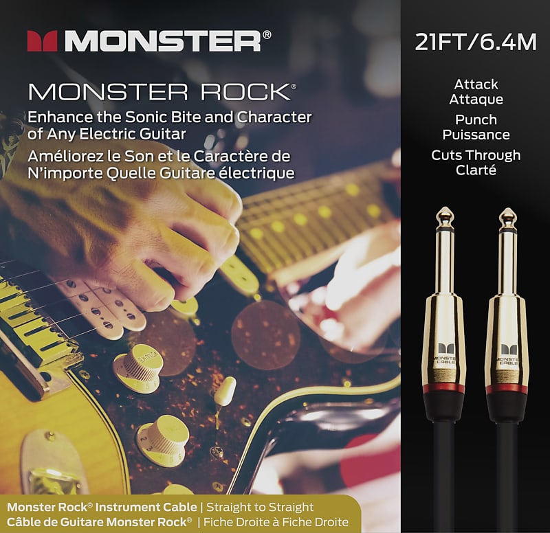 Monster® Prolink Rock Instrument Cable - 21ft(6.4m) / | Reverb