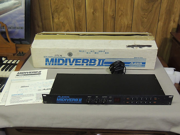 Alesis Midiverb II Rackmount Digital Effects Processor with | Reverb