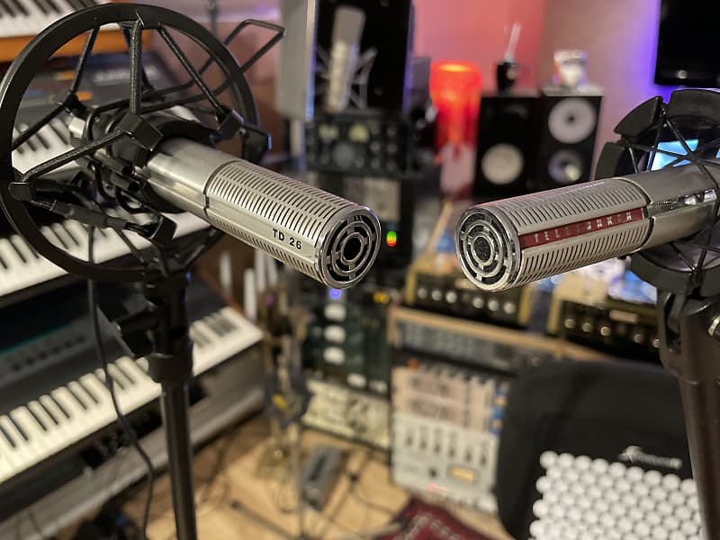 Pair of modified Telefunken TD26 studio microphones - 1960’s | Reverb