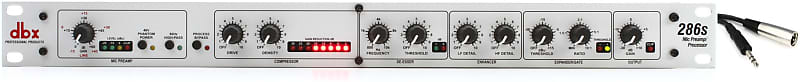 dbx 286s Channel Strip with De-esser Bundle with Hosa | Reverb