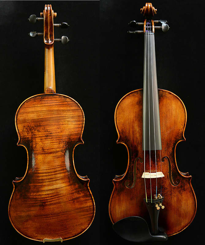 Stradivari 1716 Messiah Violin Master Wang's Own Work No. | Reverb