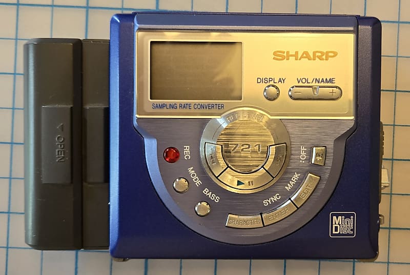 Two Sharp Mini Disc Players Sharp MS721H and Sharp MT99H | Reverb
