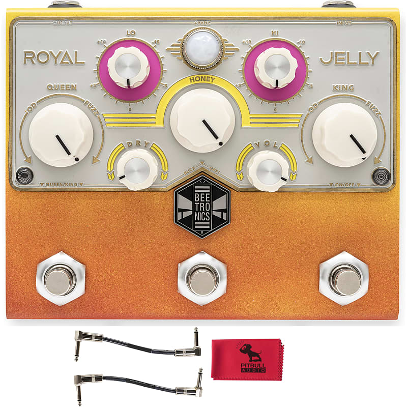 Beetronics FX Royal Jelly Overdrive / Fuzz Blender Pedal, PBA | Reverb