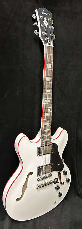 Firefly FF338 Pro - White with red binding | Reverb