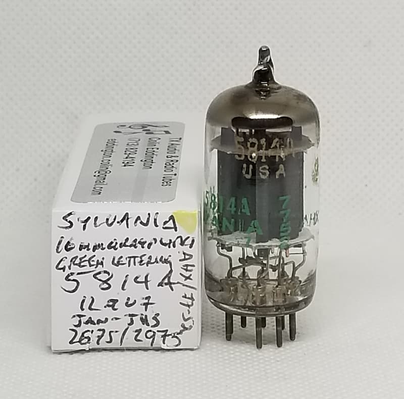 Sylvania JAN 5814A Factory Balanced Single NOS 12AU7 5814 | Reverb