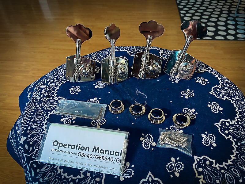 Gotoh GB640 Res-O-Lite Bass Tuners, Tuning Machine Heads 2021 | Reverb