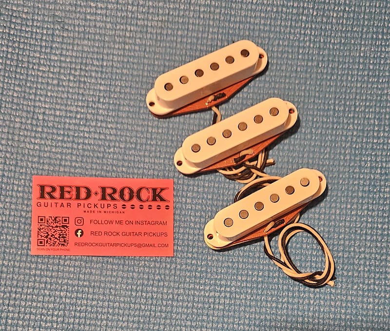 Red Rock Guitar Pickups FlatHead A5 custom strat pickup set | Reverb