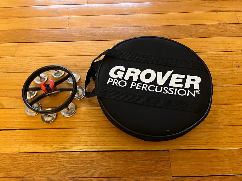 Grover Pro German Silver Studio Pro Headless Tambourine 10" & | Reverb