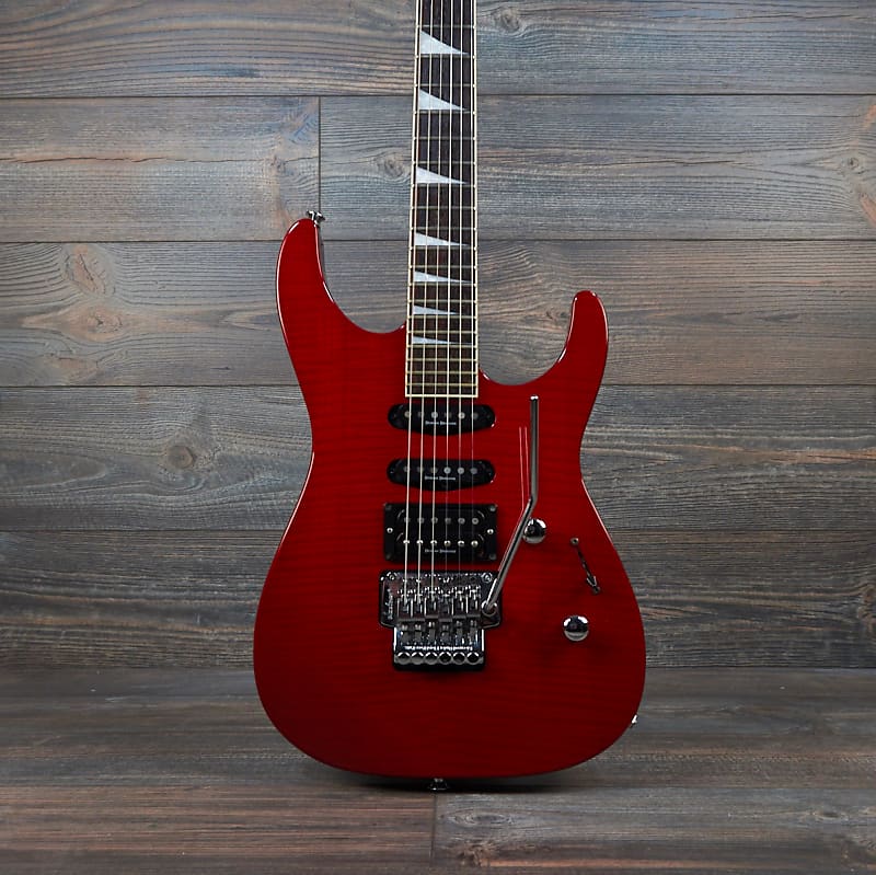 Jackson Dinky DK2 HSS Transparent red with Jackson hard case | Reverb