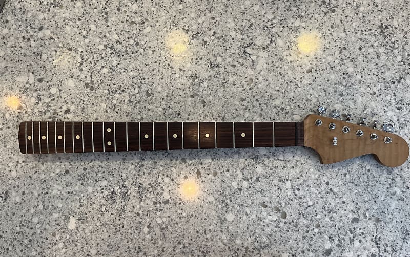 Warmoth Roasted Flame Maple Jazzmaster Neck 2019 - Unfinished | Reverb