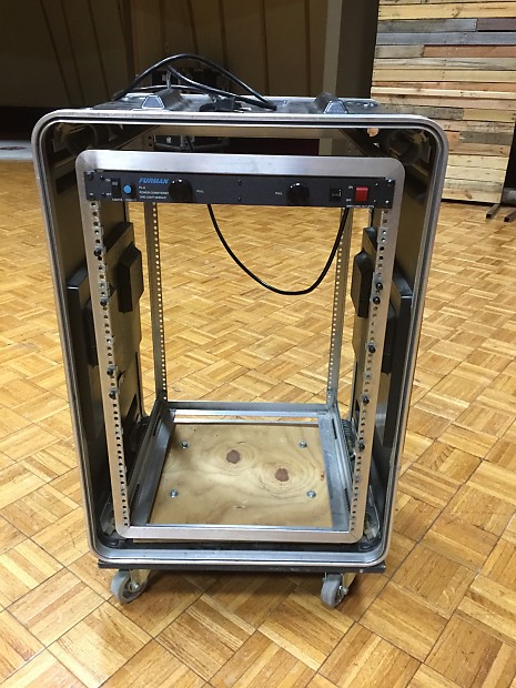 SKB 16space shock mounted Audio Rack with Caster plate | Reverb