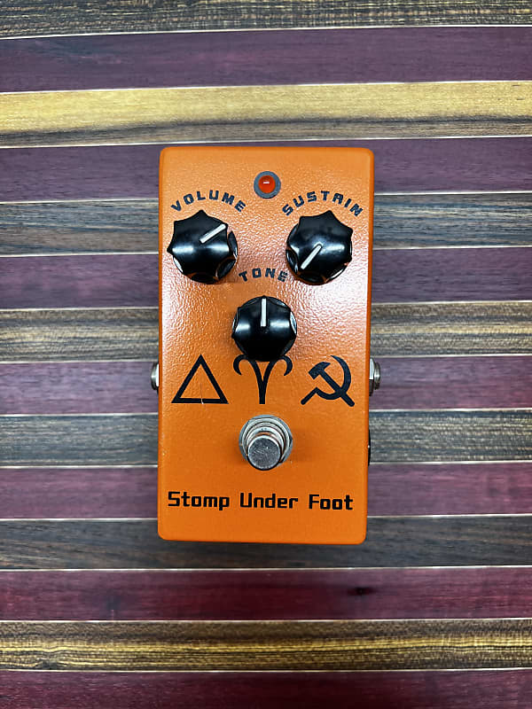Stomp Under Foot SUF Op amp fuzz 2010ish? Pumpkin orange | Reverb