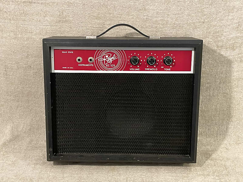 Regal RE-109 Tremolo Amplifier Guitar Amp Black & Red Made in | Reverb