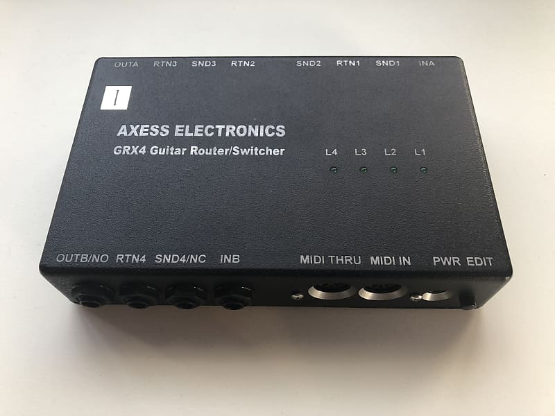 Axess Electronics GRX4 MIDI Guitar looper - switcher | Reverb
