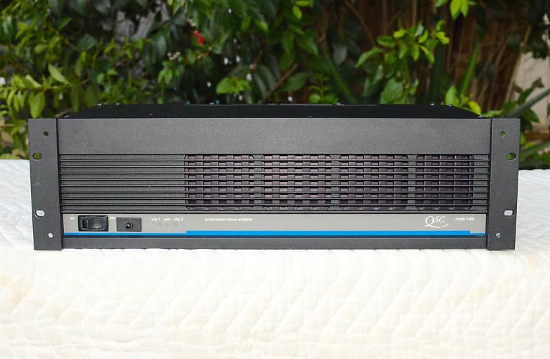 QSC Model 1400 Pro Power Amplifier 600 Watt Made in USA 1999 | Reverb