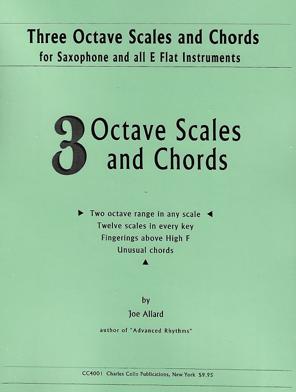 Saxophone Three Octave Scales & Chords (CC4001) | Reverb