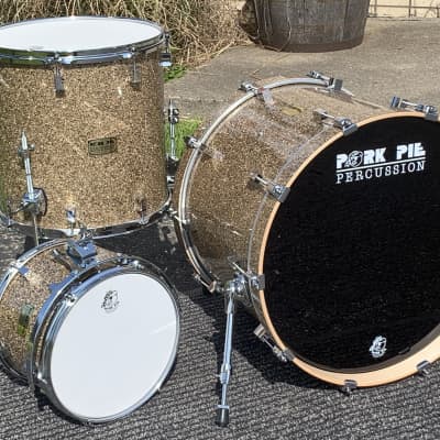 2021 Pork Pie USA Custom Kit Bettis B20 Cymbal Glitter 3pc | Reverb