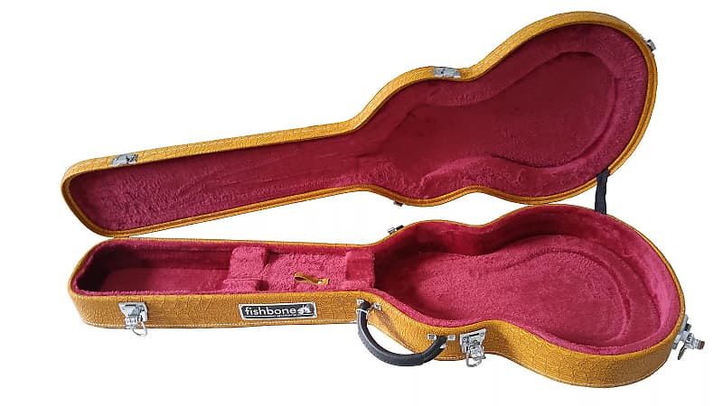 MEC fishbone "Wonder" Alligator Brown Guitar CASE fits many | Reverb