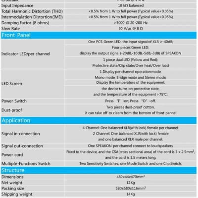 Admark K35 Class-D Rack Power Amplifier 2-Channel 7500 Watts | Reverb