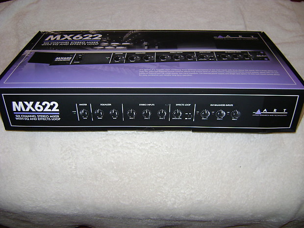 ART MX622 6 Ch (1U) Stereo Mixer w/ EQ/EFX Loop Mint | Reverb