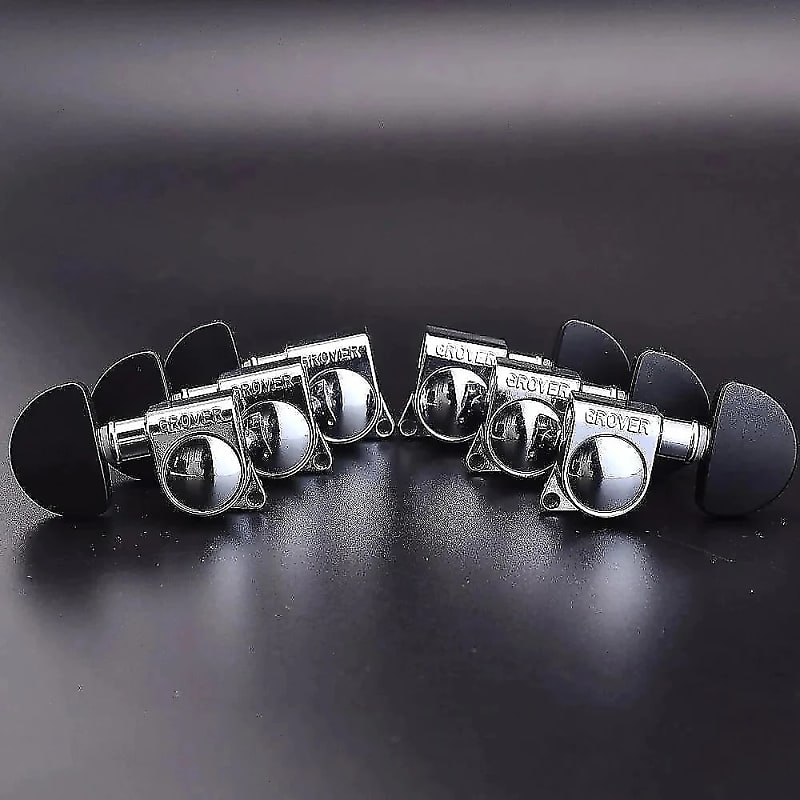 Chrome Grover 3R+3L Guitar Tuning Pegs Machine Heads with | Reverb