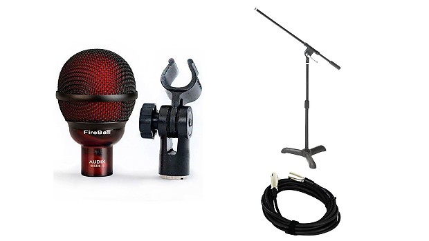 Audix Fireball w/ 20-foot XLR Cable & Short Stand Bundle | Reverb