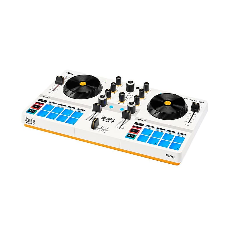 Hercules DJControl Mix Ultra Compact 2 Deck Battery Powered | Reverb