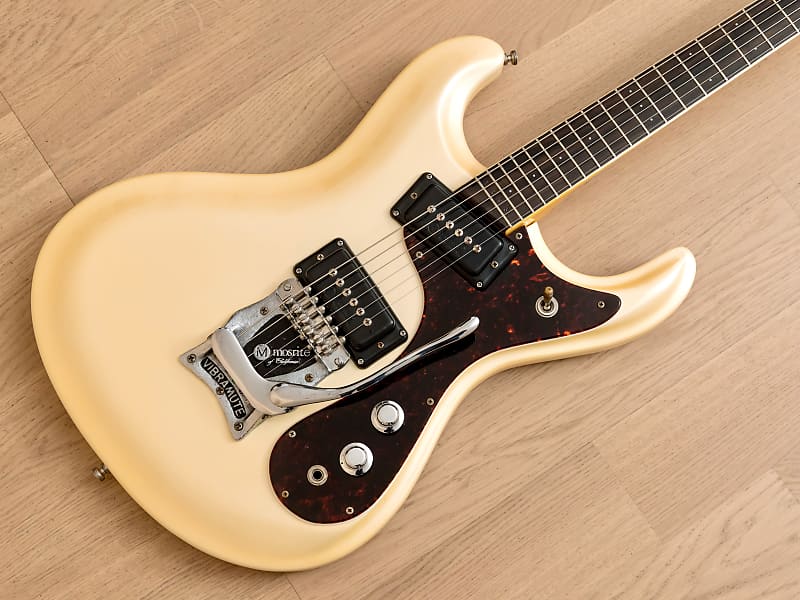 2000s Mosrite Ventures Model 1965 Vintage Reissue V-65 Pearl | Reverb