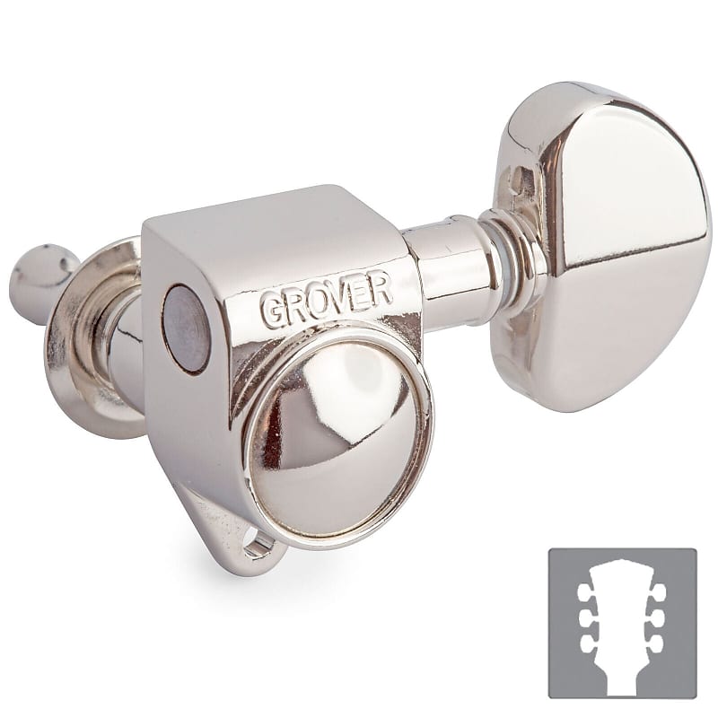 NEW Grover Original Rotomatics® 3x3 Tuners DOMED Buttons Fits | Reverb