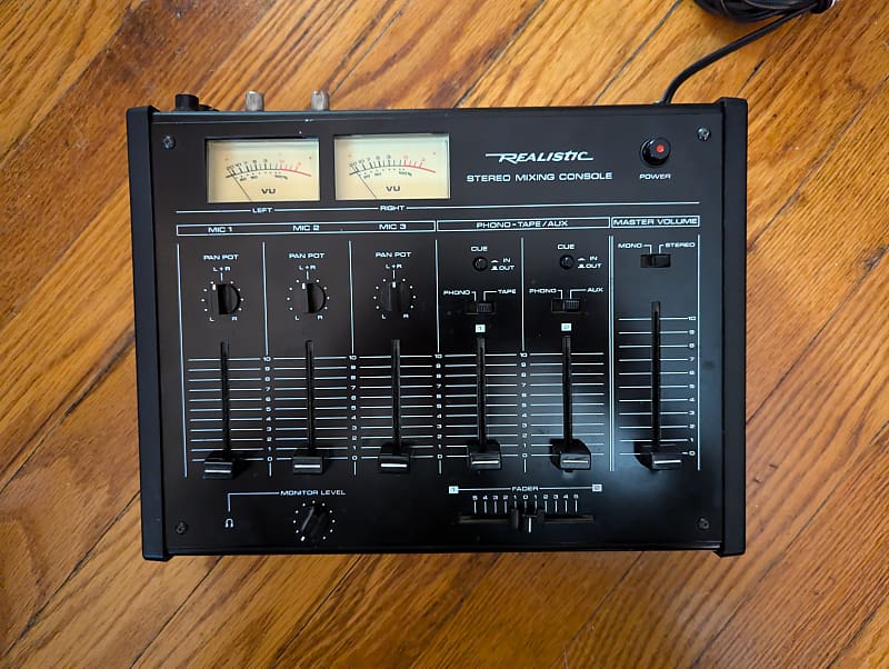 Realistic Stereo Mixing Console 32-1200c 80s - Black | Reverb