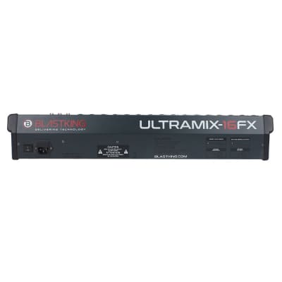 Blastking ULTRAMIX-16FX 16 Channel Analog Stereo Mixing | Reverb