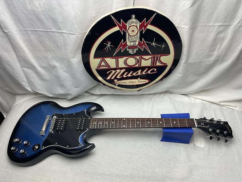 Gibson SG Special Guitar - modified 2012 - Blue Burst | Reverb