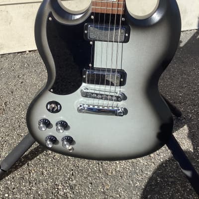 Yamaha SG510 1980's Custom Relic Silver Burst SG Nitro | Reverb