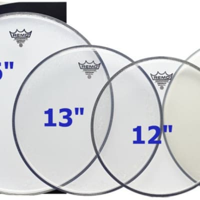 Remo Tom Pack (12",13",16" Clear Ve), Domestic Only | Reverb
