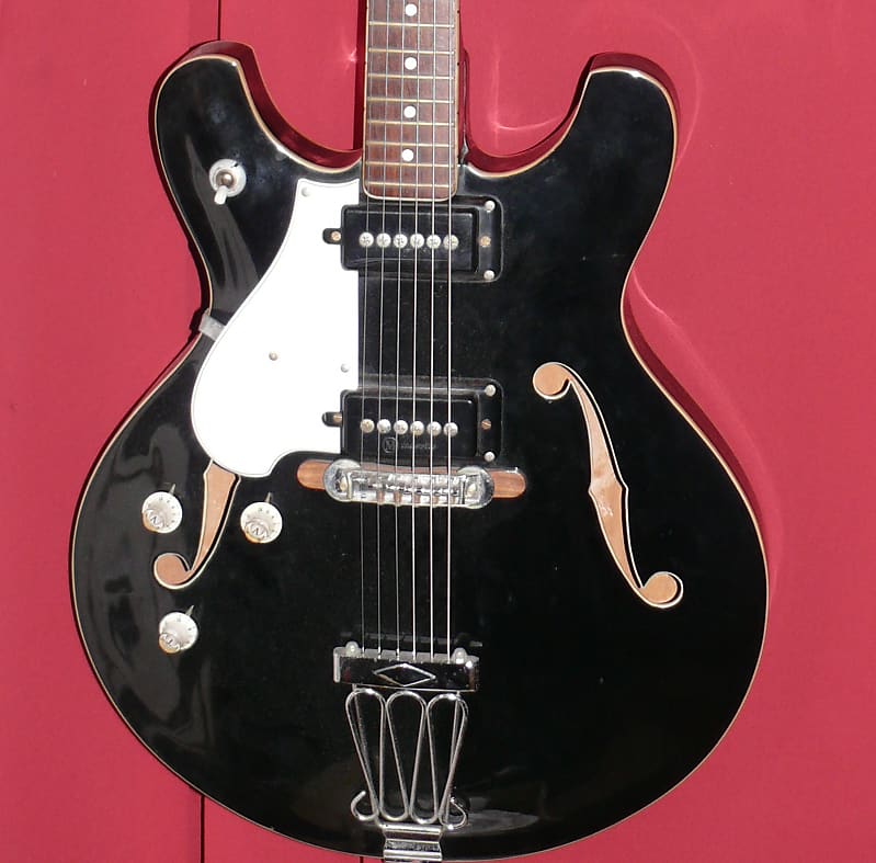 Guyatone SG-25-L Lefty hollowbody w/Mosrite pickup(?) The | Reverb