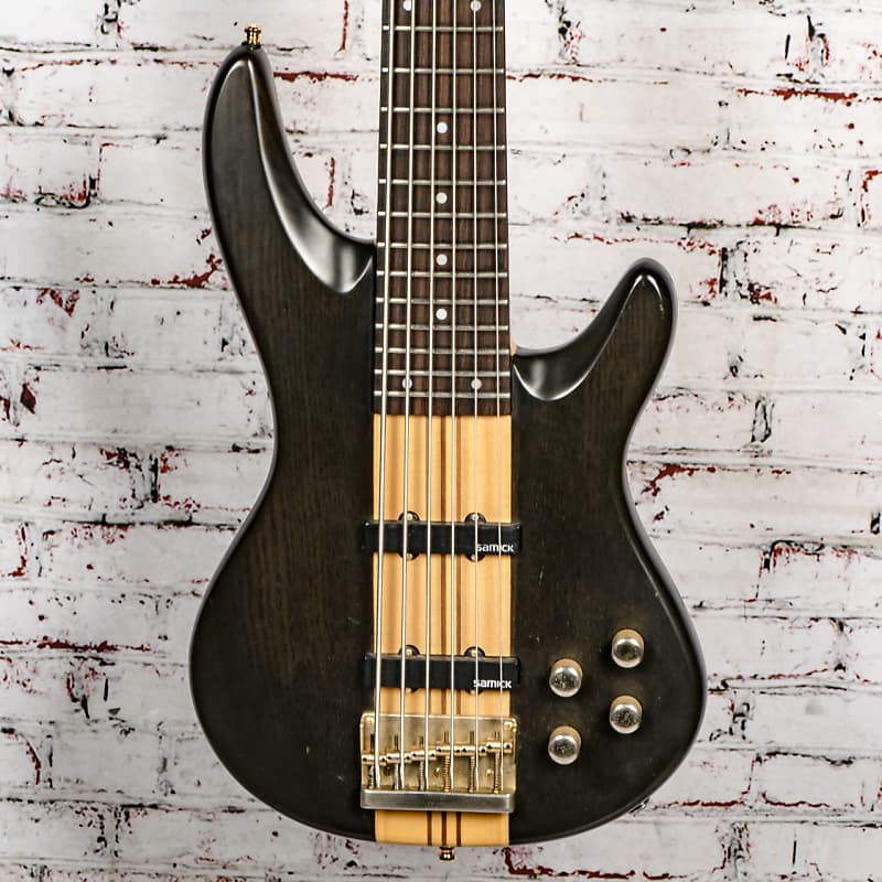 Samick - Artist 6 String Electric Bass, Charcoal - x4050 - | Reverb