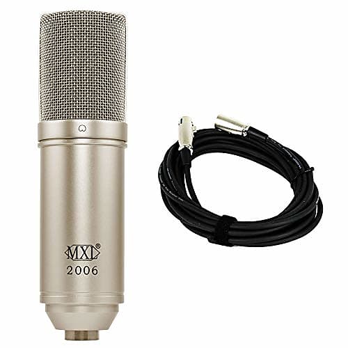 MXL 2006 Microphone Bundle with 20-foot XLR Cable (2 Items) | Reverb